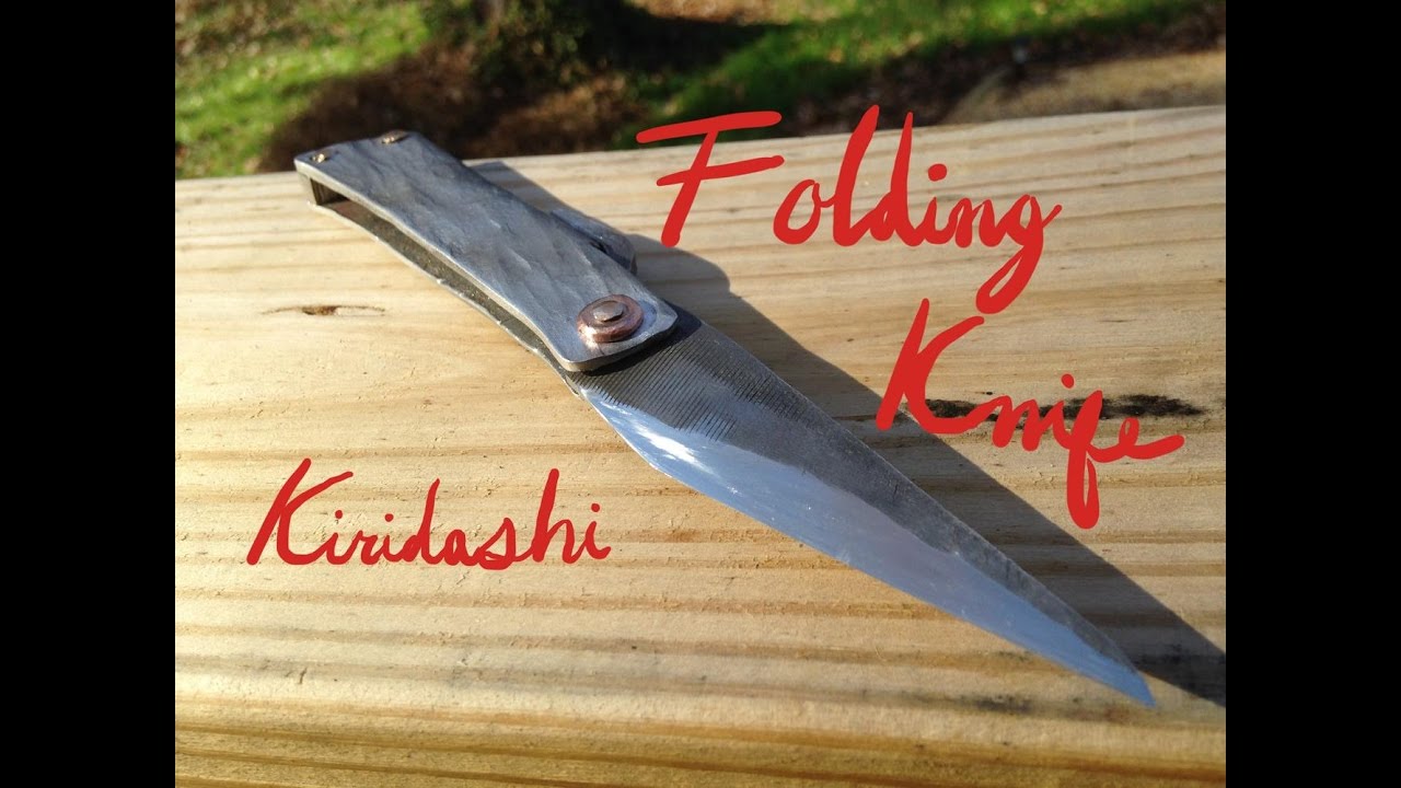 Making a Kiridashi Knife Friction Folder - YouTube