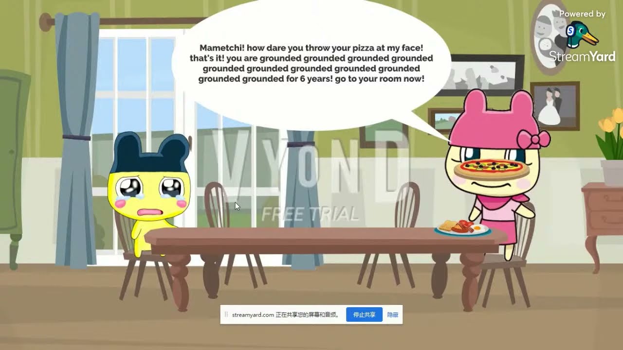 Mametchi Misbehave at Breakfast and Gets Grounded - YouTube