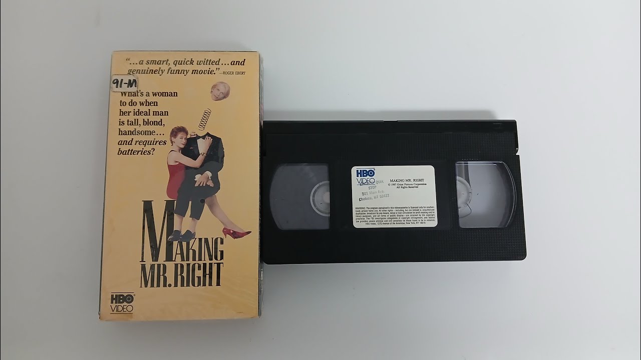 Opening to Making Mr. Right 1987 VHS 60fps - YouTube