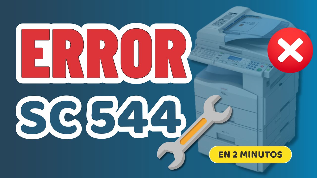 Error SC544, SC543 y SC545 en fotocopiadoras Ricoh 📄 - YouTube