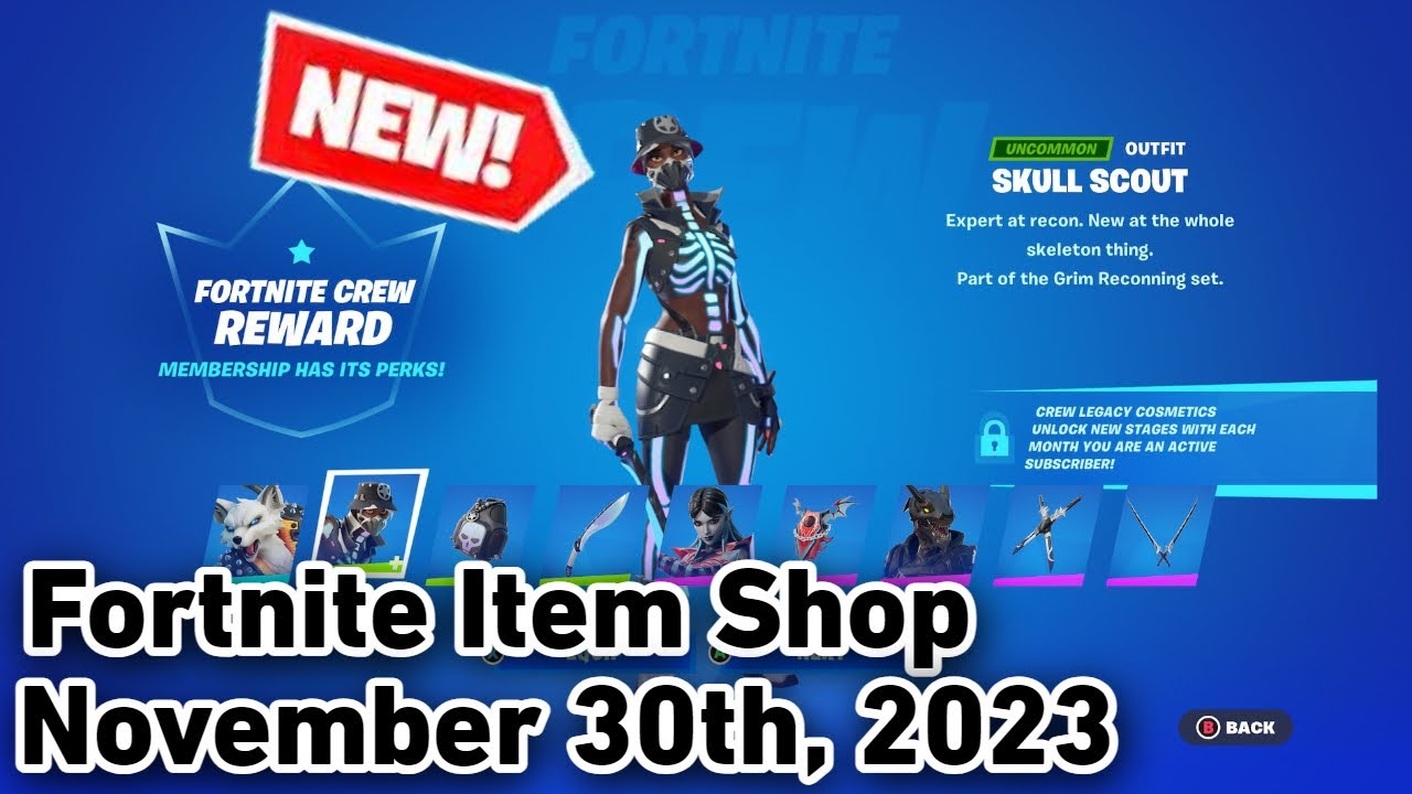 *NEW* DECEMBER CREW PACK! Fortnite Item Shop - YouTube