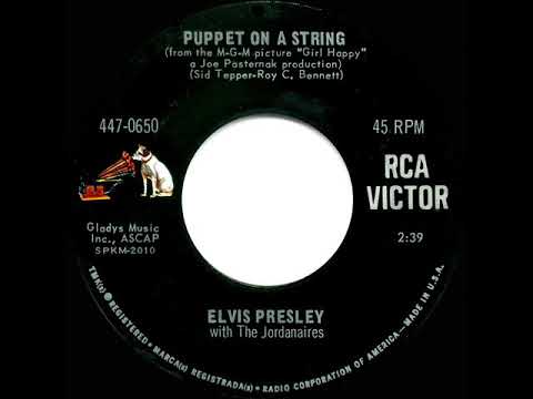 1965 HITS ARCHIVE: Puppet On A String - Elvis Presley (mono 45) - YouTube