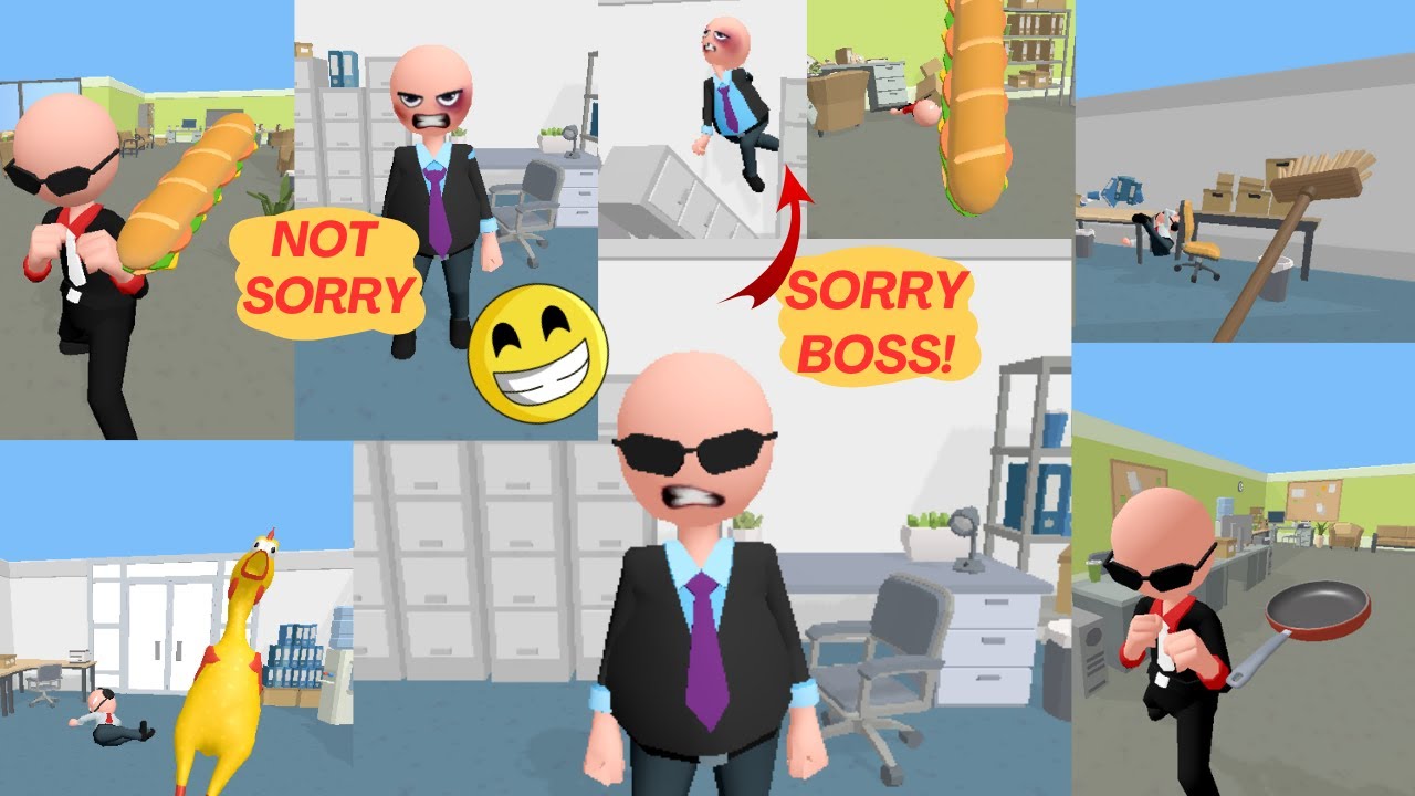 Crazy office : slap and smash! - YouTube