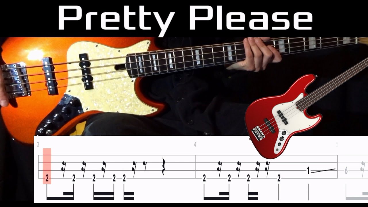 Pretty Please (Dua Lipa) - (BASS ONLY) Bass Cover WITH TABS - YouTube