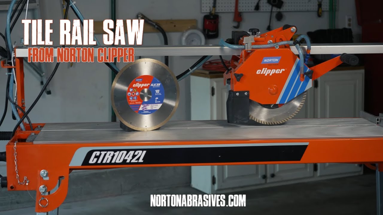 Cut Up to 48" Tiles with The Norton Clipper Tile Rail Saw - YouTube