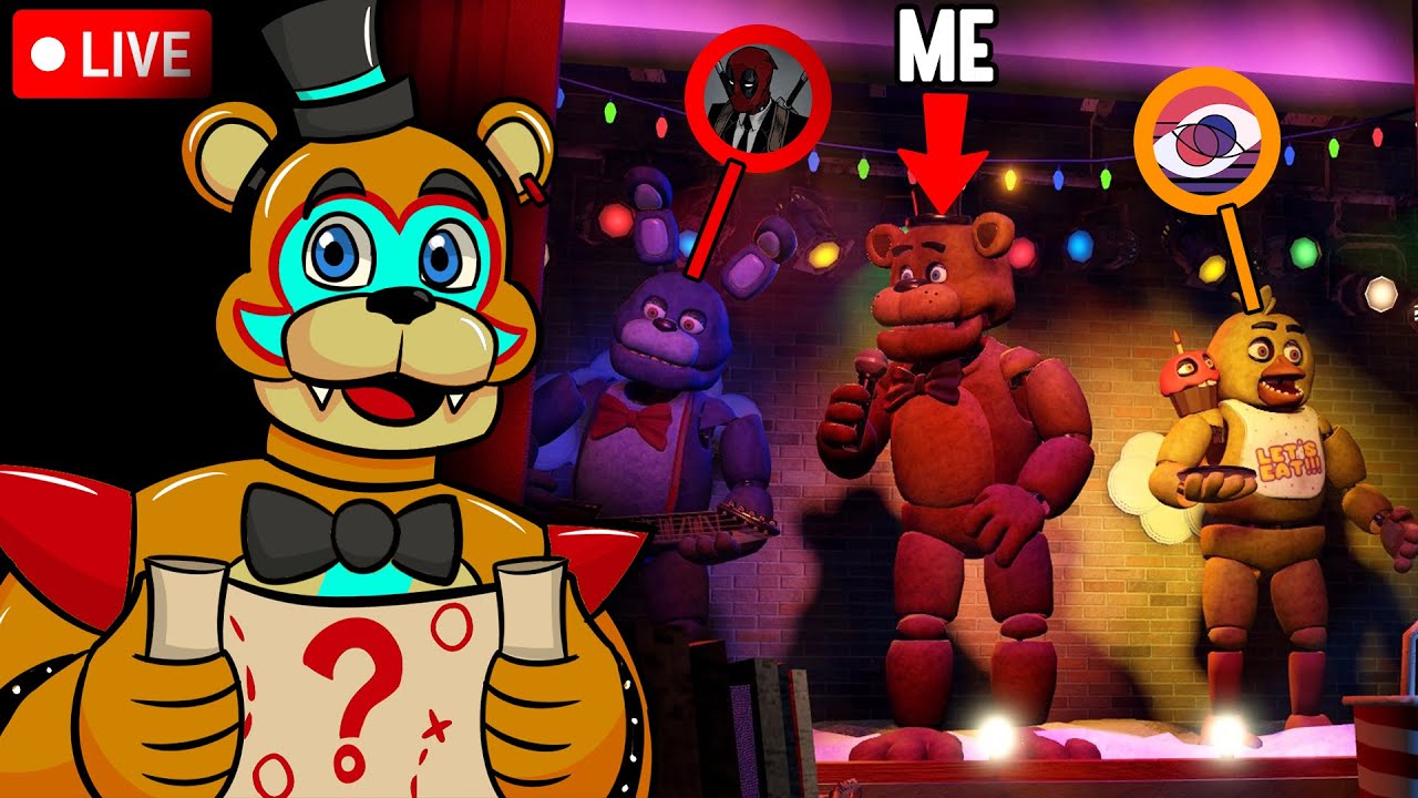 FNAF Youtuber Prop Hunt Game.. Ft. @Snaspey @Mr.Wigglesworth And More ...