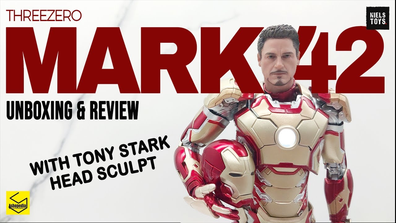 REVIEW IRON MAN MARK 42 THREEZERO SAMBIL NYOBA HEADSCULPT TONY STARK ...