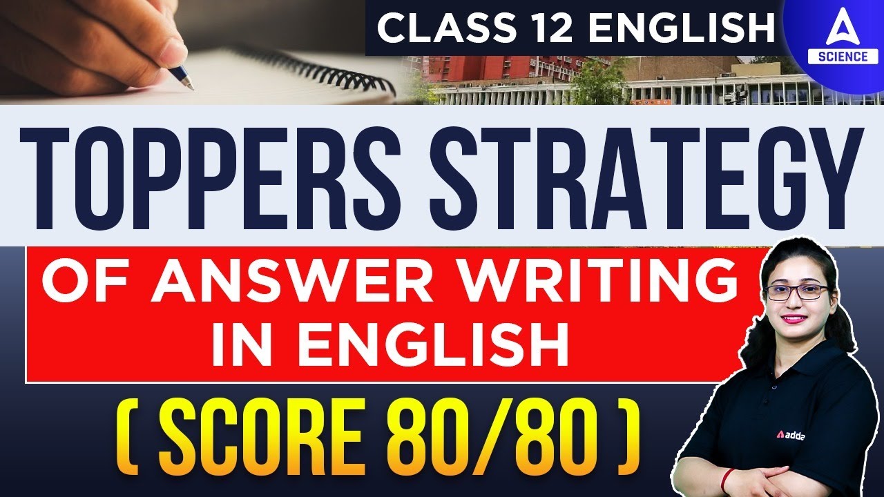 Toppers Strategy of Answer Writing in English (Score 80/80) Class 12 ...