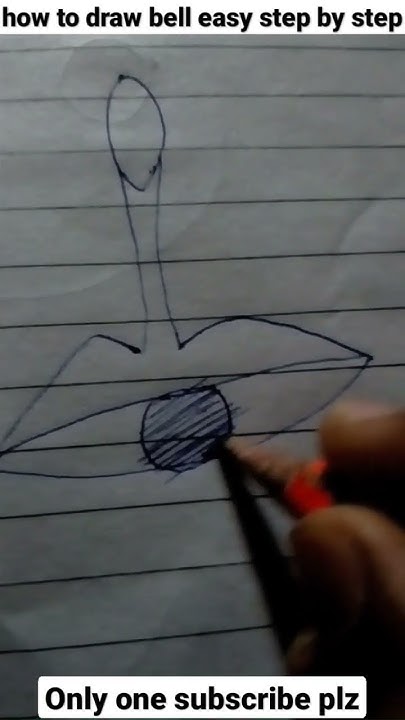 how to draw bell easy step by step - YouTube