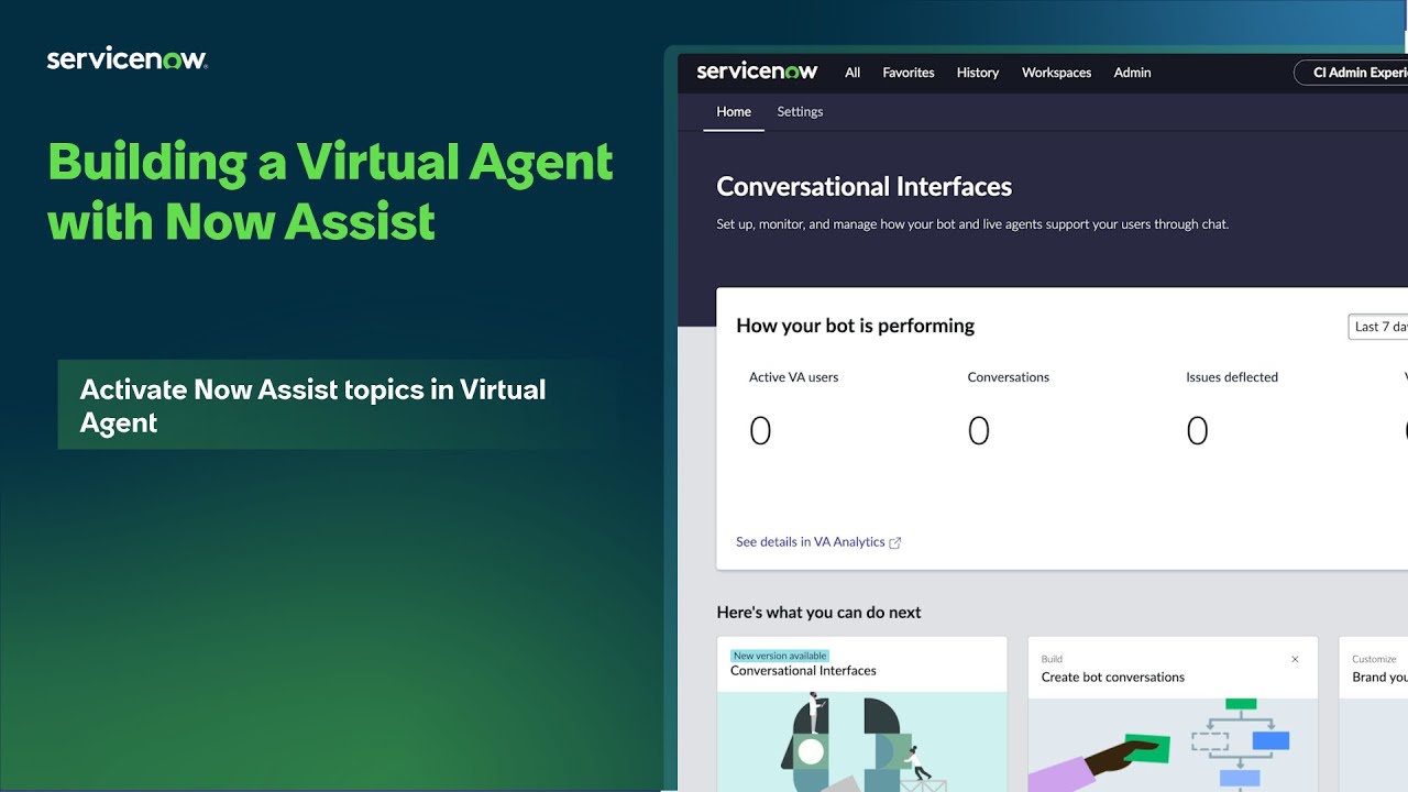 Virtual Agent | Build a virtual agent with Now Assist - YouTube