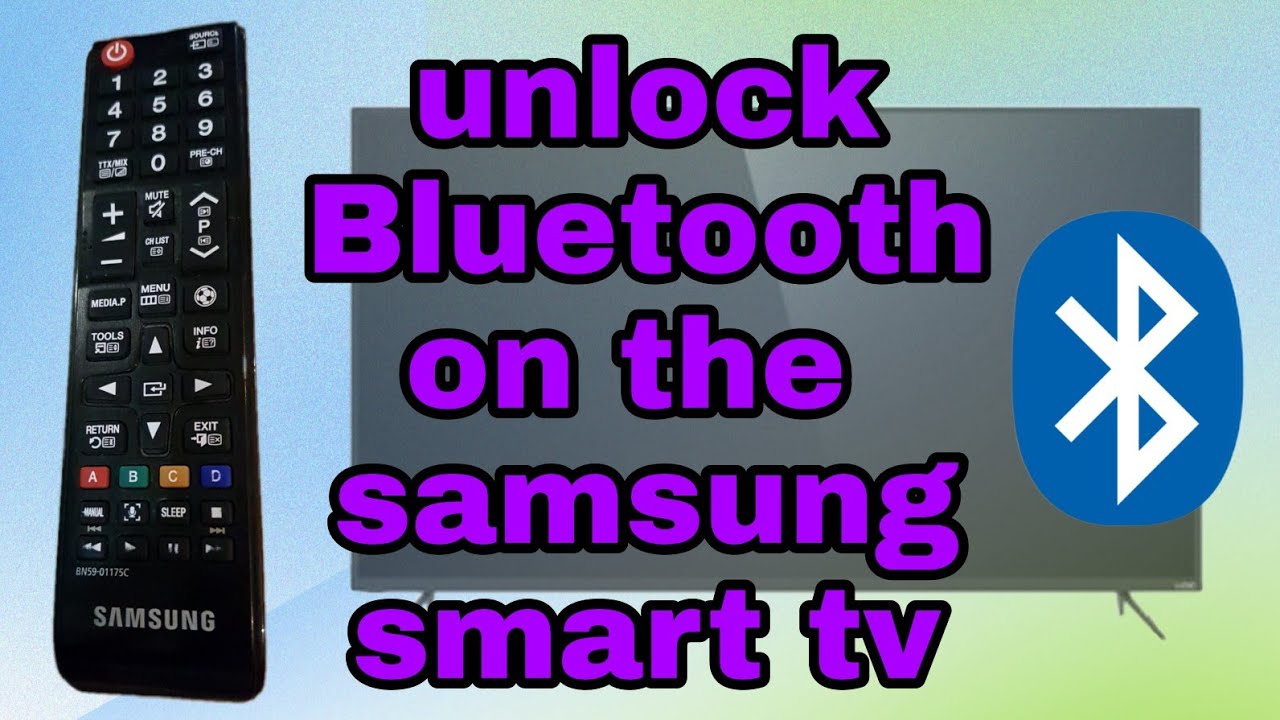 Unlock Bluetooth on Samsung smart TV - YouTube