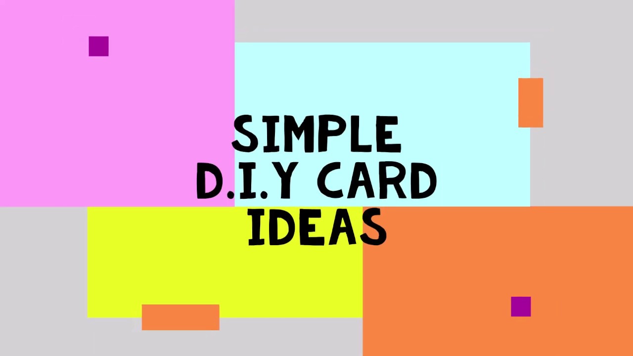 Simple D.I.Y Card Ideas | Very Easy | Very Beautiful - YouTube