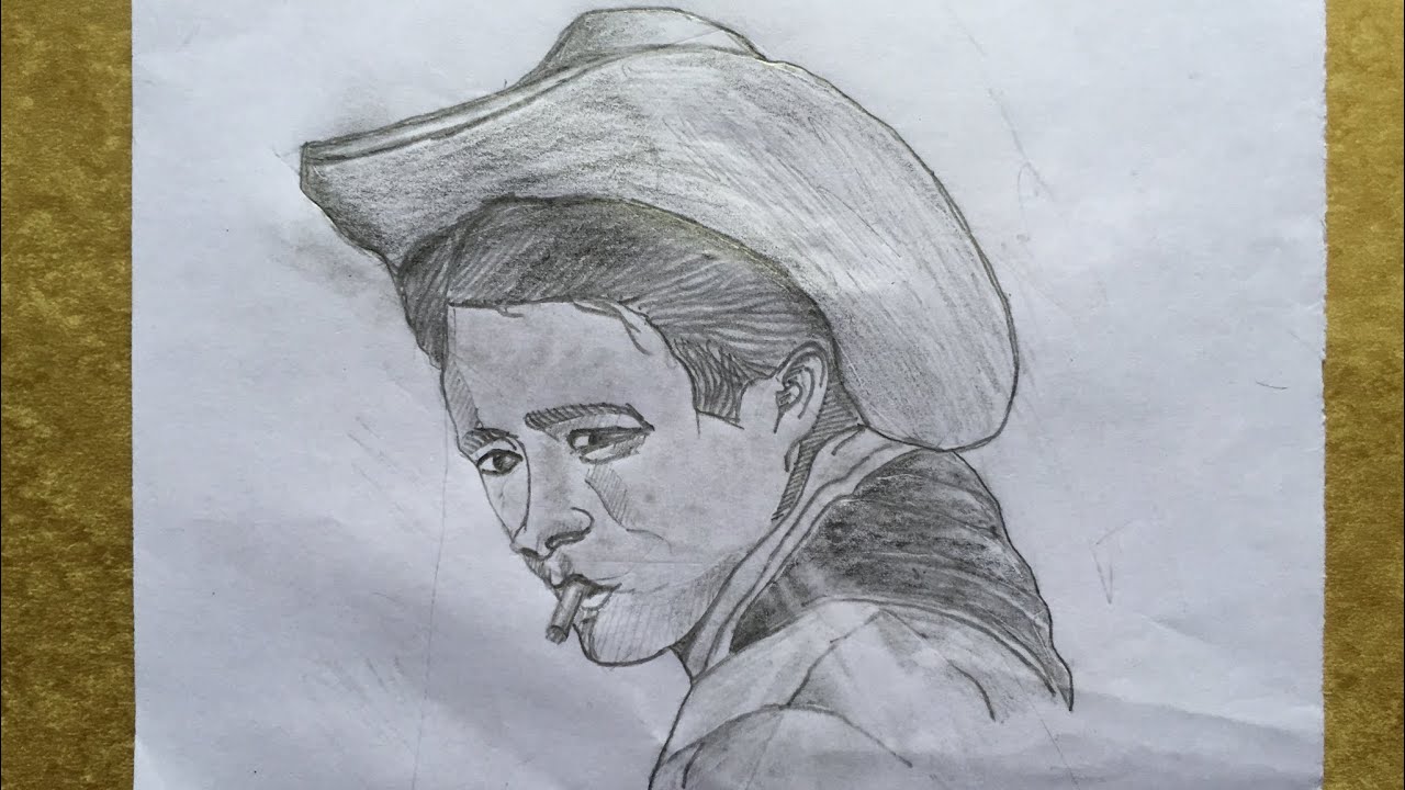 How to draw a Boy with Cap for bigginners l pencil drawing l Boy sketch ...