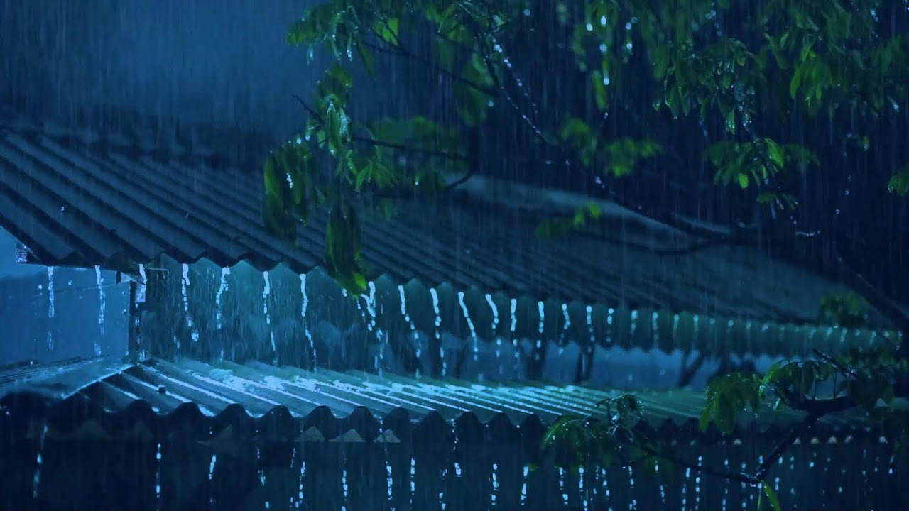 Deep Sleep Instantly and Relax with Heavy Rain, Roaring Thunder Sound ...