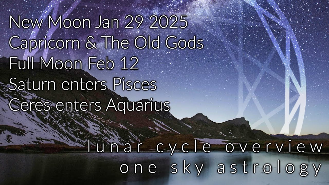 Lunar Cycle Overview - Jan 29 2025 New Moon - Full Transits - Feb 12 ...