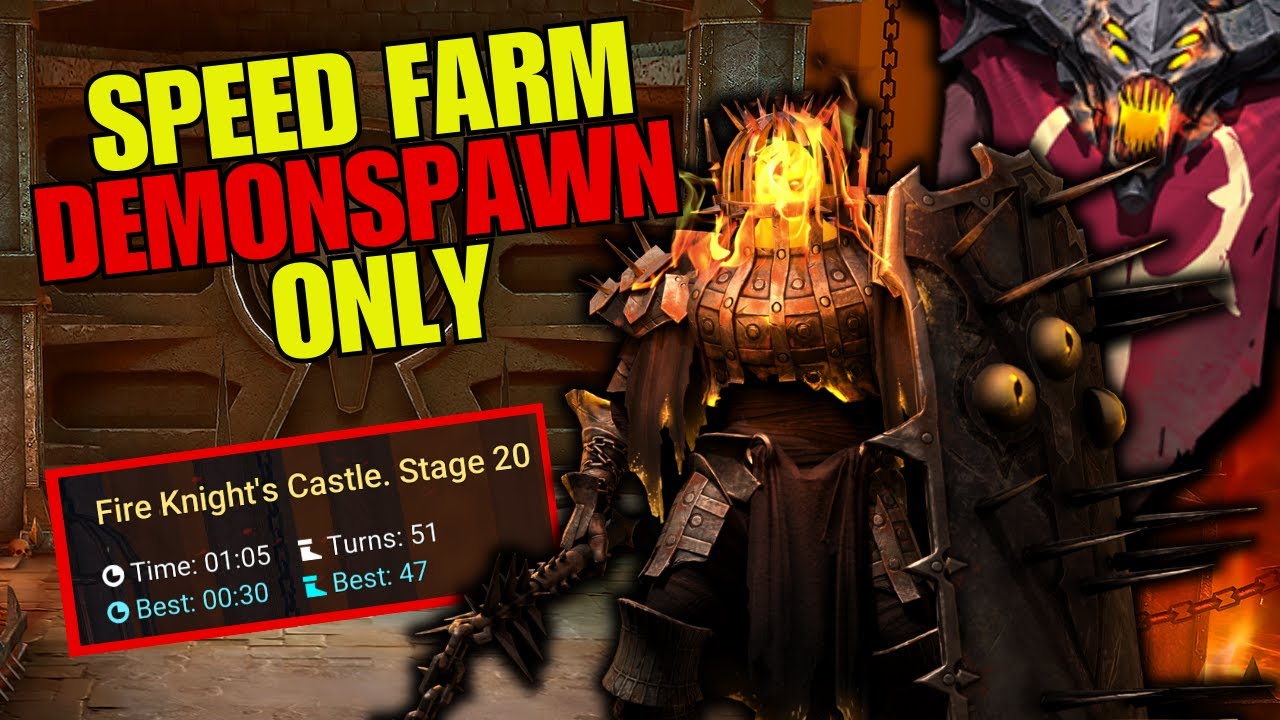 DEMONSPAWN ONLY FIRE KNIGHT 20 RAID: SHADOW LEGENDS - YouTube