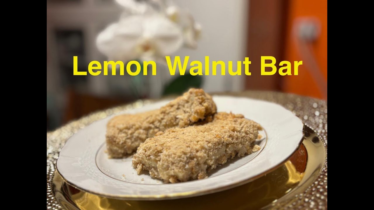 Best Lemon Walnut Bar - YouTube