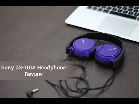 Sony ZX110A Headphone Review - YouTube