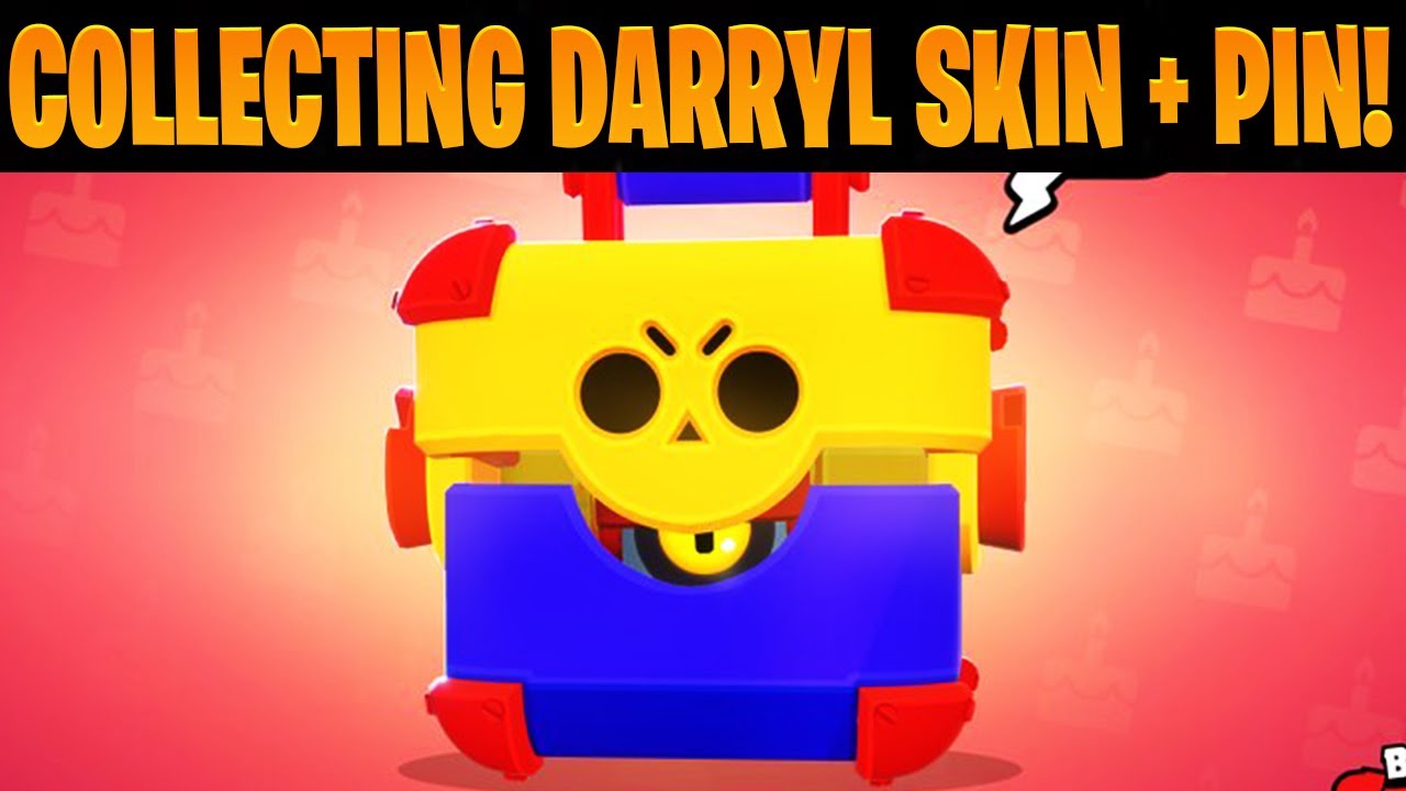 COLLECTING MEGA BOX DARRYL SKIN + PIN! - BRAWL STARS - YouTube