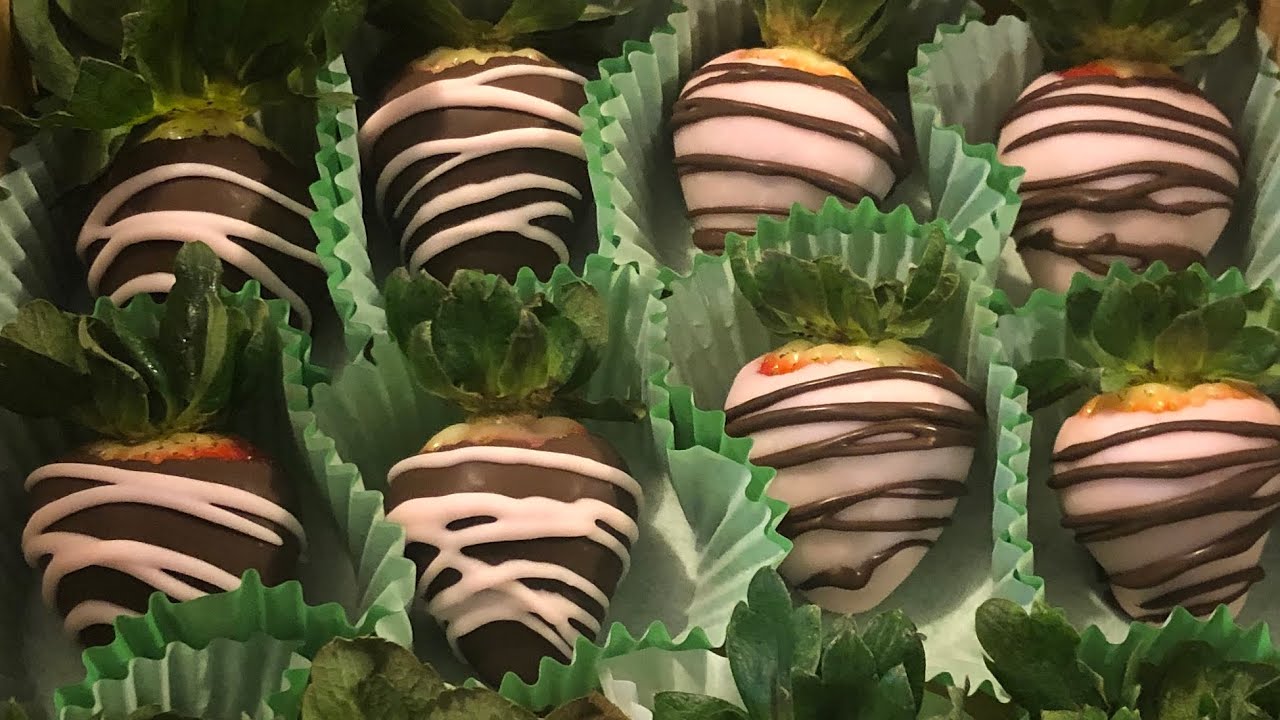Drizzle techniques | Chocolate Dipped Strawberries - YouTube