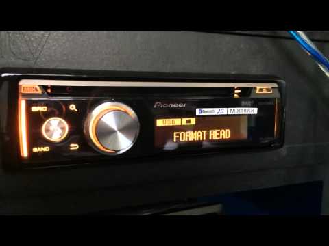 Pioneer DEH-X8700 DAB 256gb Thumbdrive test