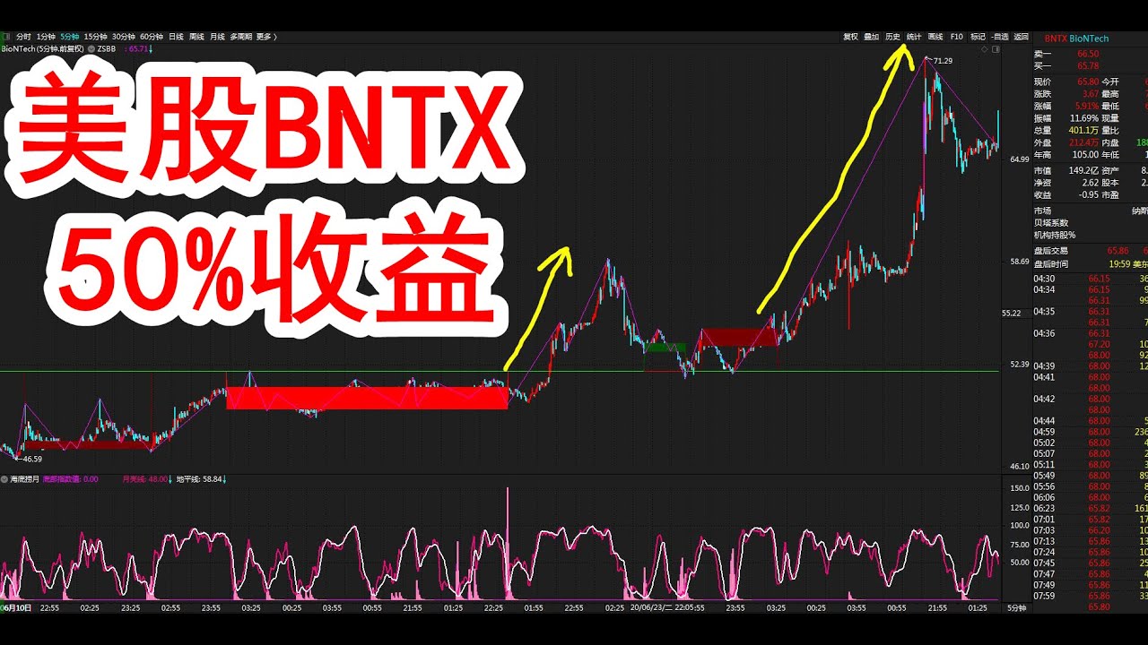 美股技巧：#BNTX 美股BioNTech如何利用缠论抓50%收益！美股翻倍简单！#美股 #BNTX #BioNTech - YouTube