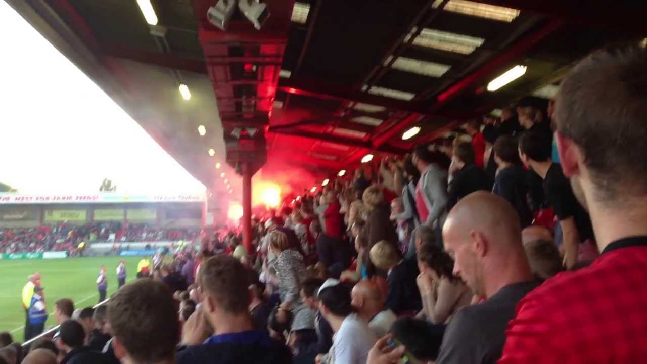 Pre-season Pyro - Crewe v Manchester United 29 July 2013 - YouTube