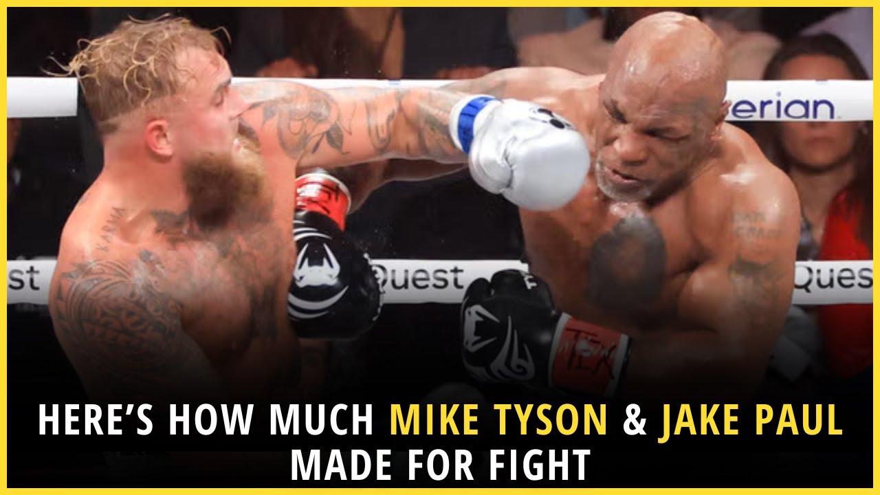 Here’s How Much Mike Tyson & Jake Paul Made For Fight | #Mediatakeout ...