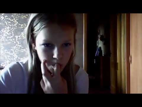 girl picking nose and eating it