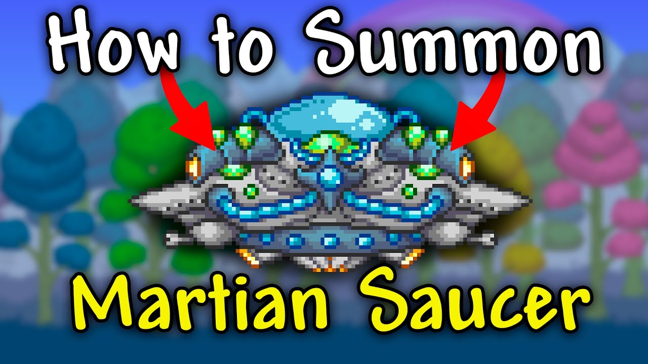 How to Summon the Martian Saucer in Terraria 1.4.5 |Martian Saucer ...