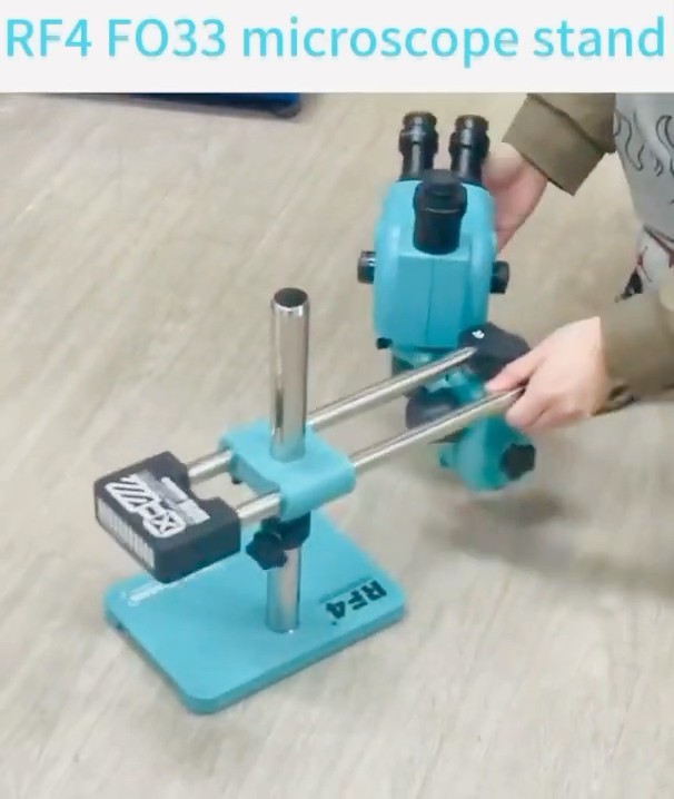 RF4 FO33 Microscope Stand is designed for mobile phone repair - YouTube