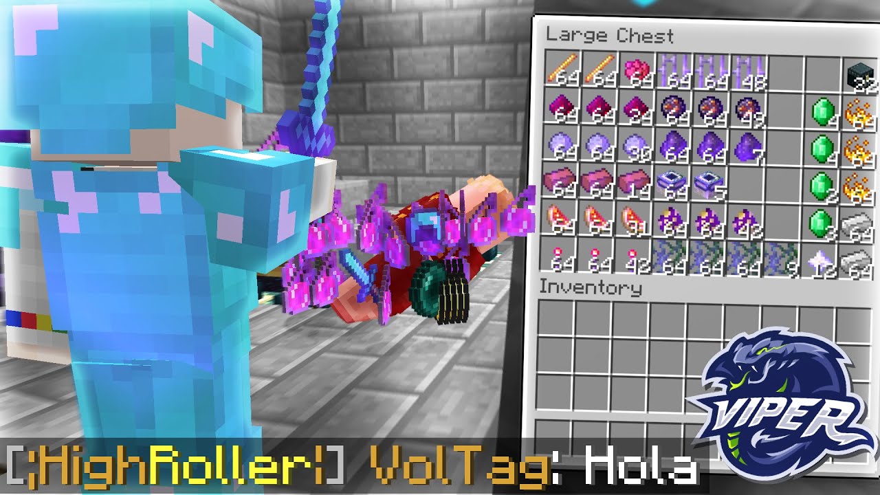 Así es JUGAR con el RANGO más CARO de todo VIPERMC *LOS DEJAMOS RAID?* ViperMC - YouTube