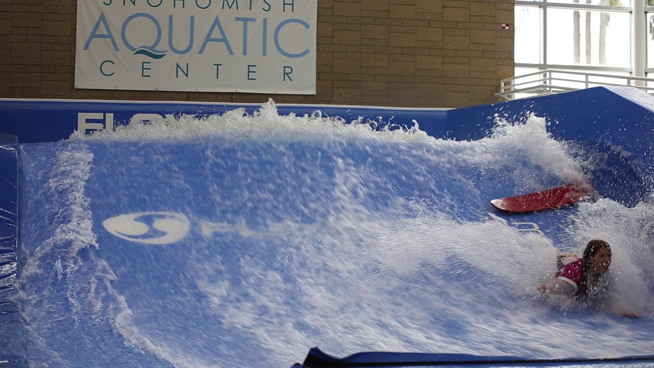 Pro Riders on the FlowRider at Snohomish Aquatic Center Washington ...