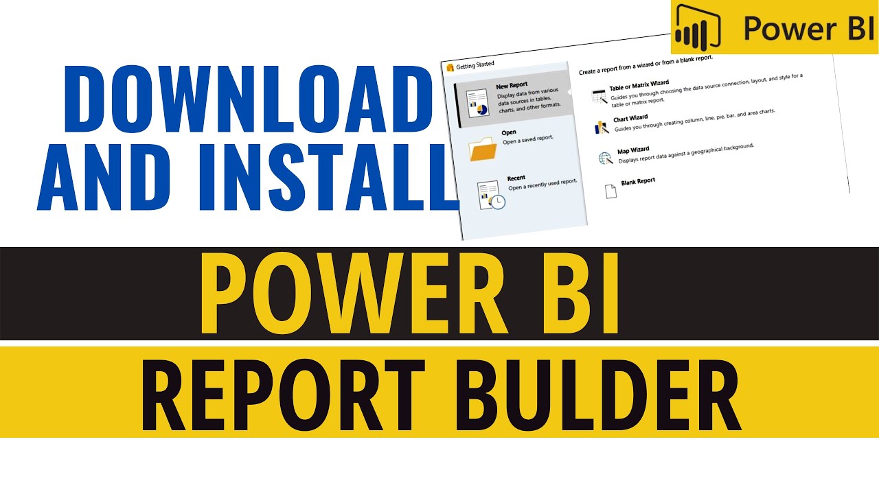 Download & Install Power BI Report Builder - YouTube