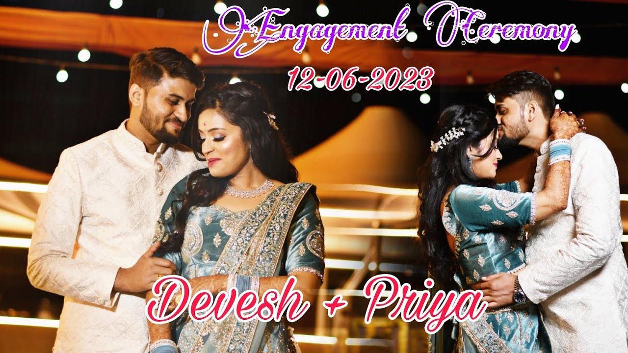 Devesh & Priya #engagement ceremony Highlight best video RAJ STUDIO BARHALGANJ #azamgarh - YouTube
