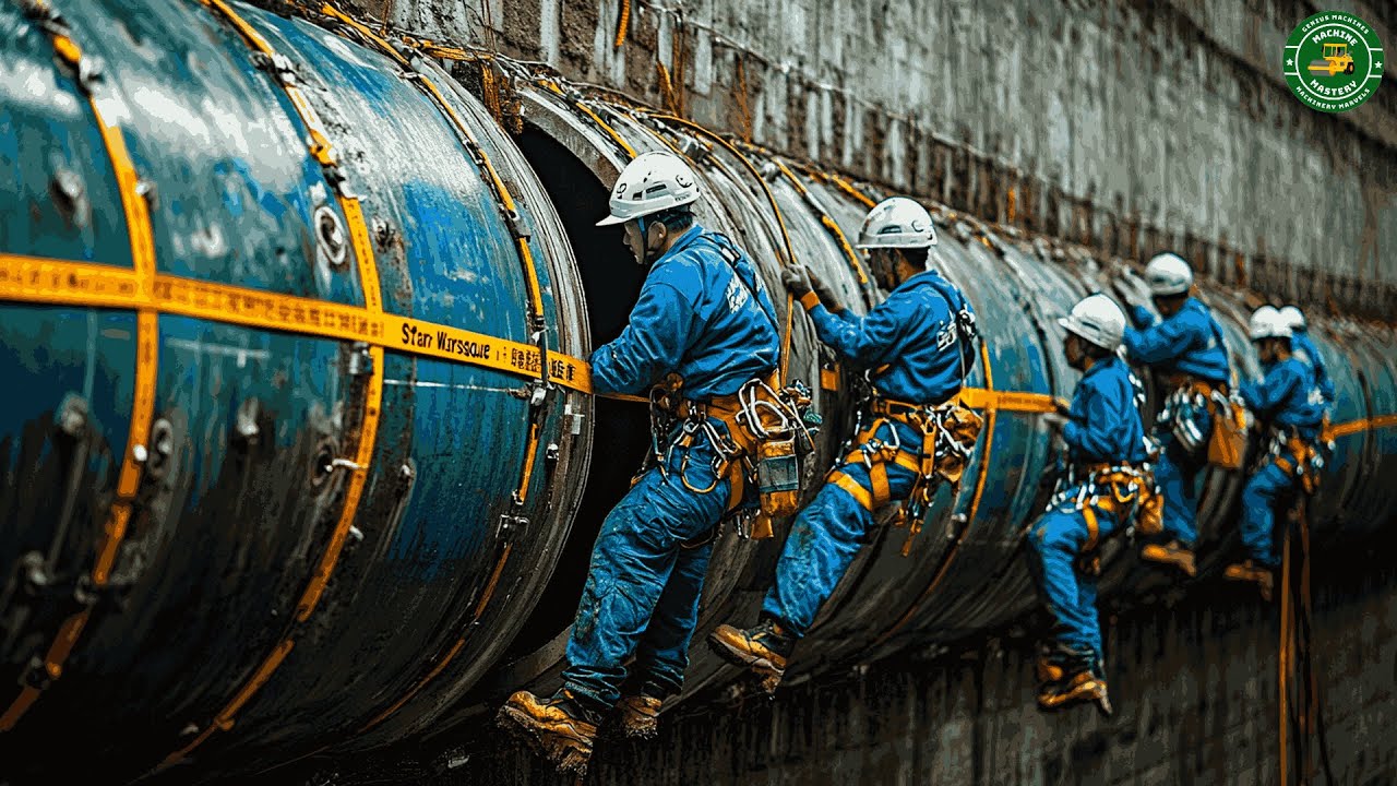 Great Work Pipeline Hot Tap Installation | Best Teamwork in Hot Tapping ...