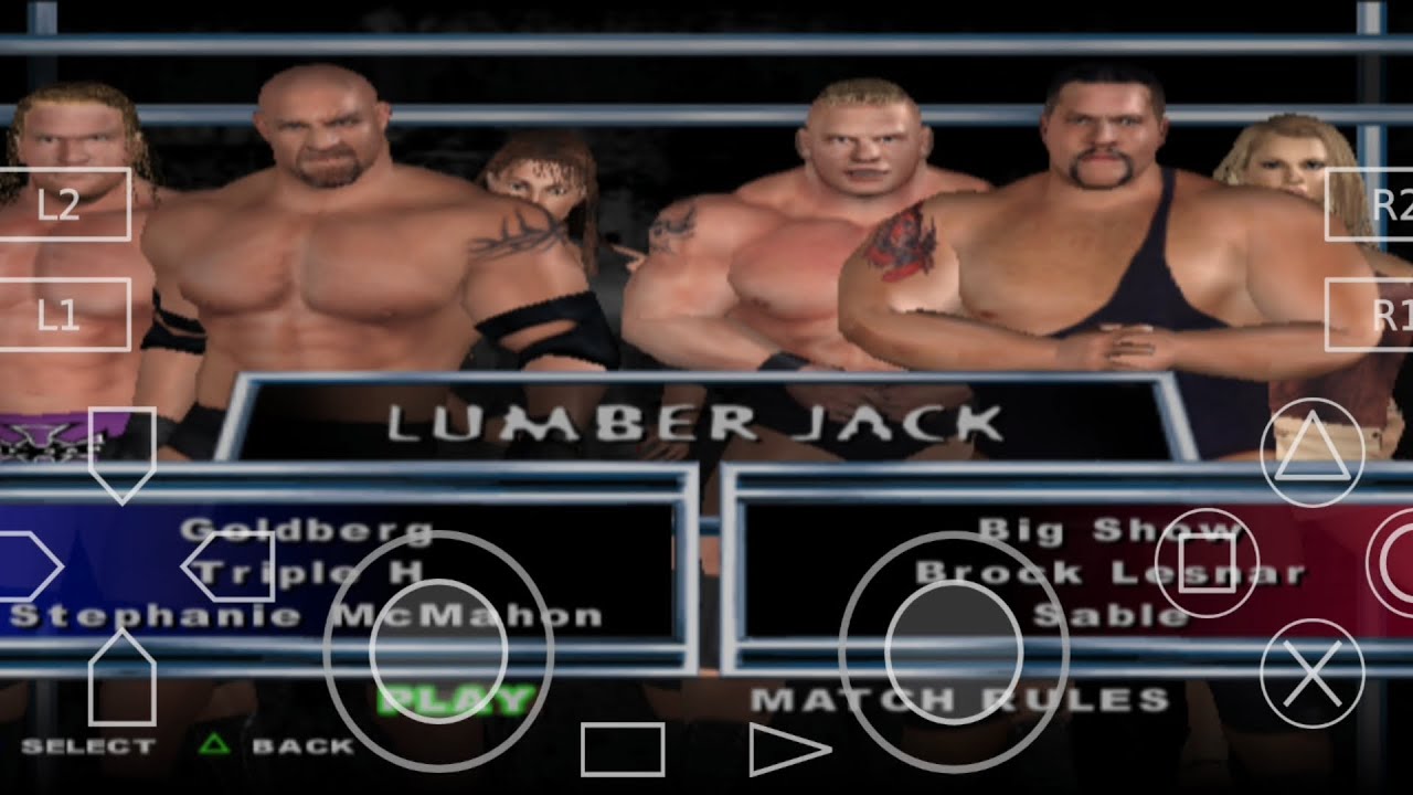 WWE SmackDown HCTP|Goldberg Vs The Big Show|A Lumberjack Match. - YouTube