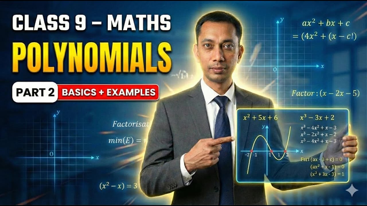 Class 9 Maths Polynomials Part 2 🔥 Basics + Examples | Live Class ...