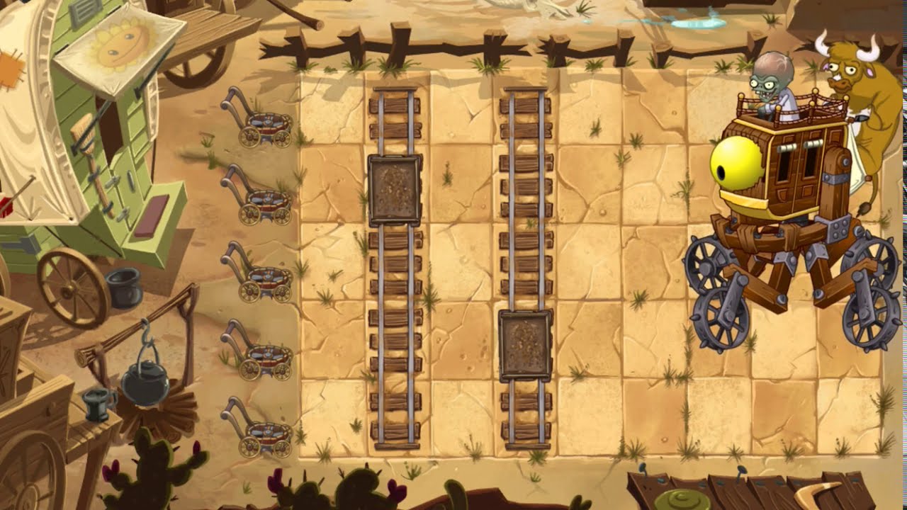 pvz2 wild west gameplay || Plant vs zombies 2 pc and mobile gaming ...