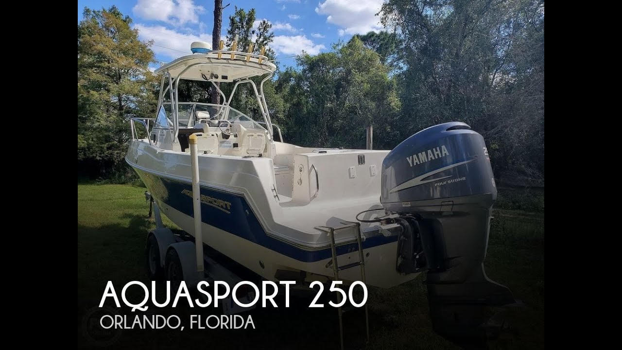 [SOLD] Used 2001 Aquasport 250 Explorer in Orlando, Florida - YouTube