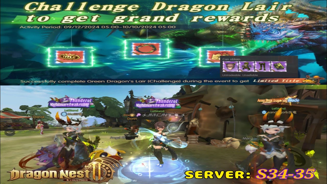NetherWorld Gate [ Challenge Mode ] - Green Dragon Lair Stage 5 ...