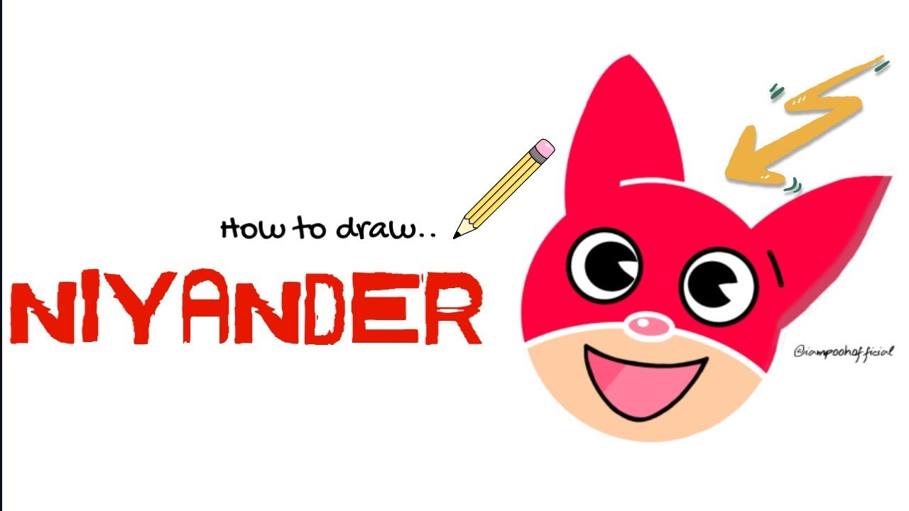 How to draw NIYANDER | Face drawing of Mighty Cat Mask Niyander | how ...