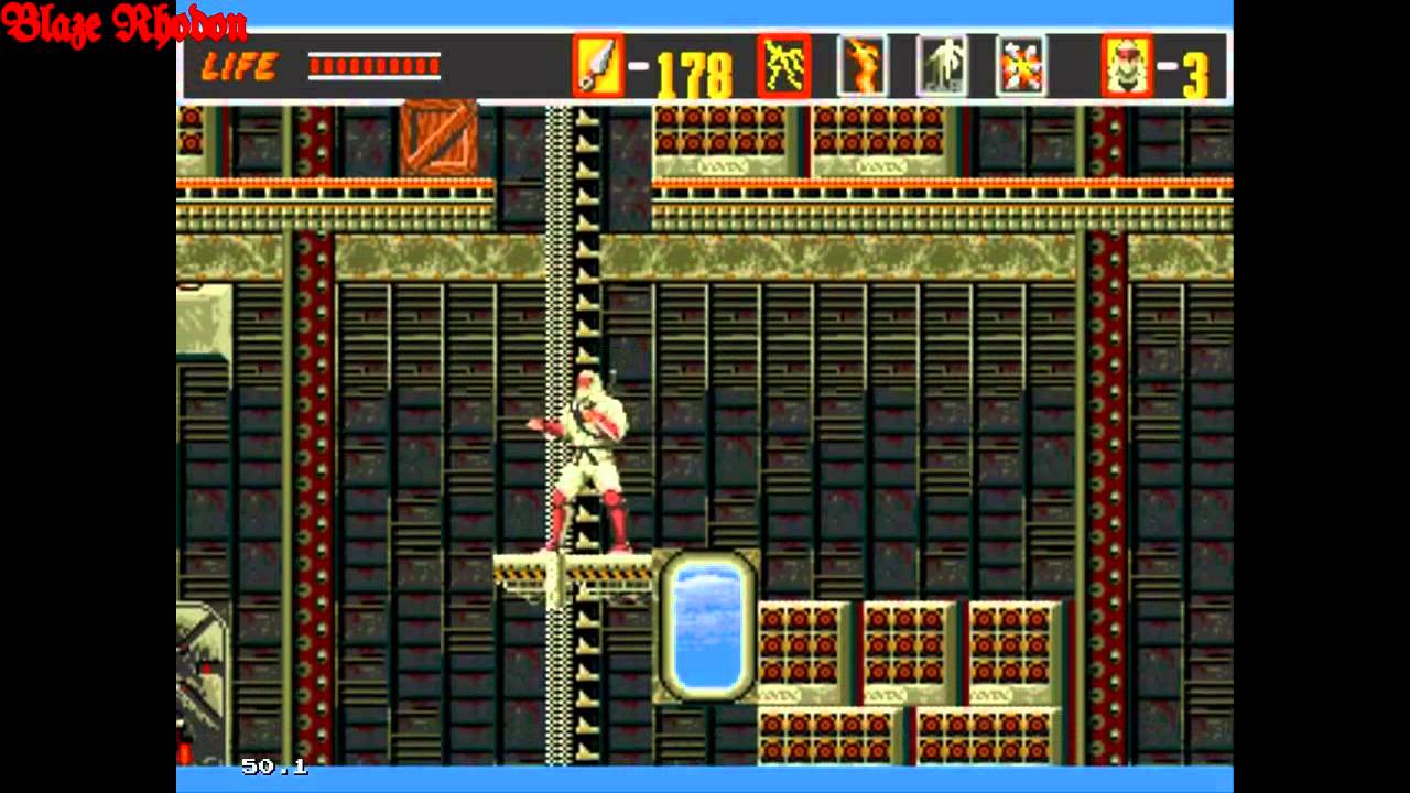 The Revenge of Shinobi Walkthrough Stage 3 - YouTube