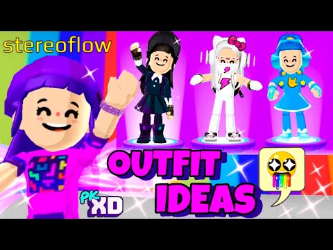 OUTFIT IDEAS WITH 10 DIFFERENT COLORS FOR GIRL IN PK XD!🌈 - YouTube