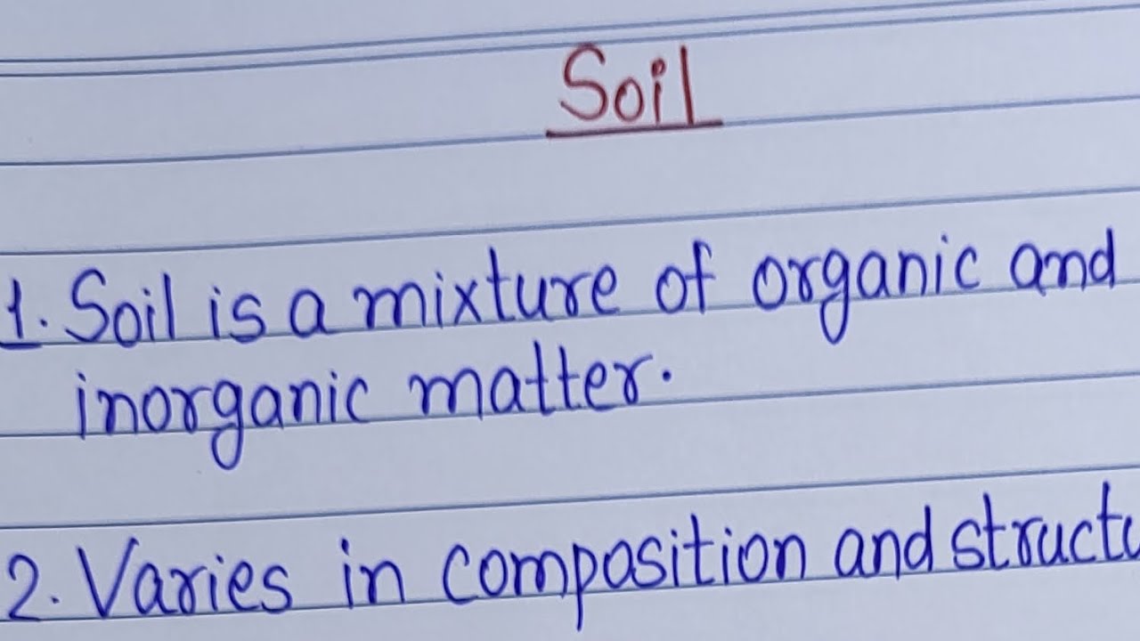 10 lines essay on Soil in English l Soil day l Essay on Soil in English ...