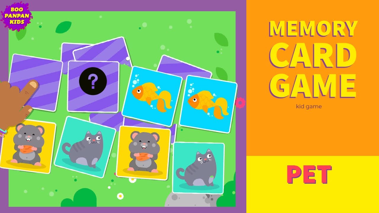 Pet memory card Lingokids game|Boopanpankids - YouTube