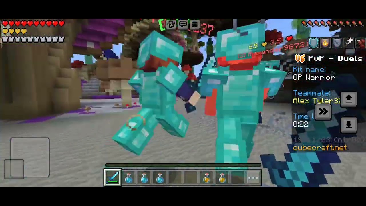 jugando Minecraft duels - YouTube