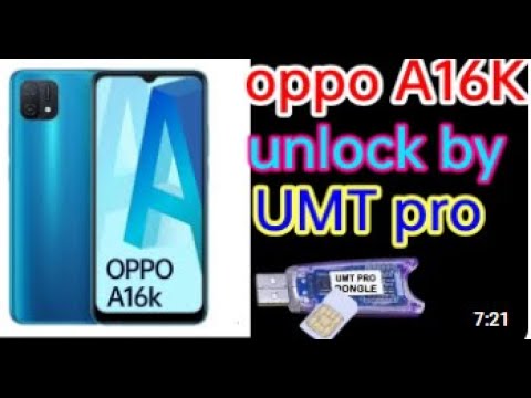 Oppo A16k Mtk CPU Letest Security Phone Unlock By UMT Oppo Mtk - YouTube