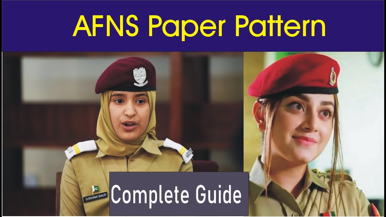 AFNS Papper Pattern | AFNS Test Preparation 2023 - YouTube