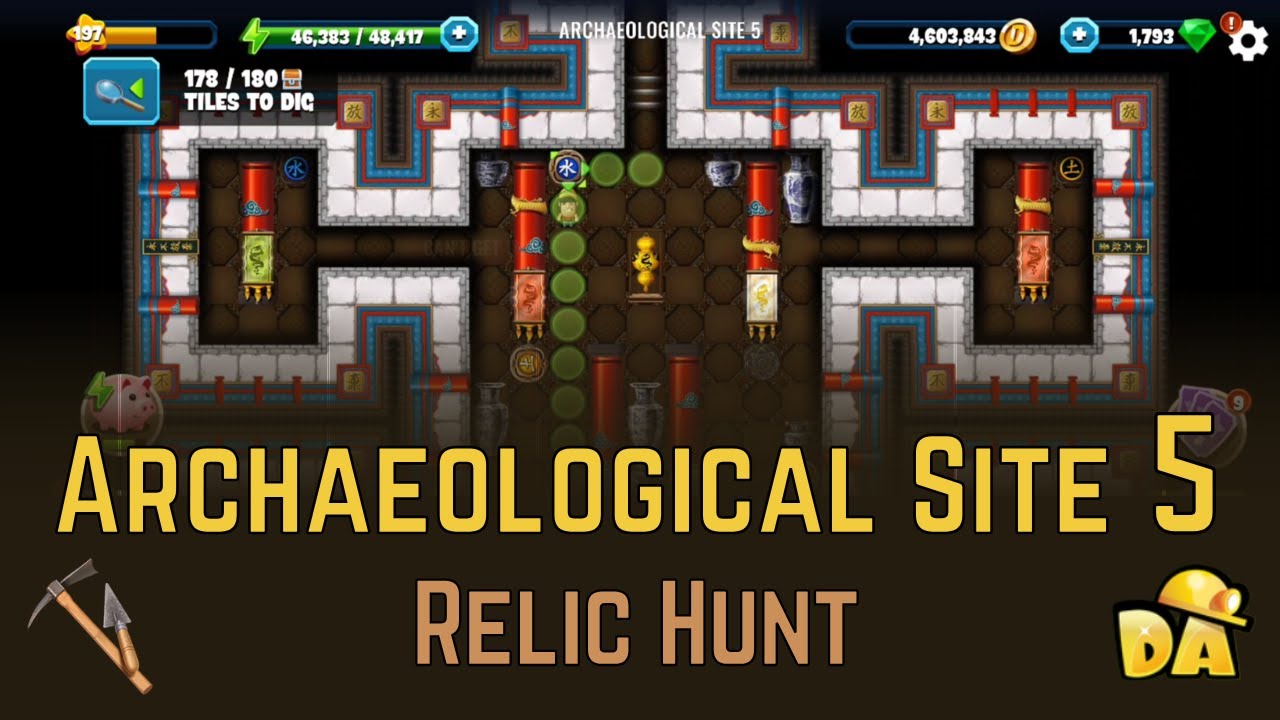 Archaeological Site 5 - Relic Hunt - Diggy's Adventure - YouTube